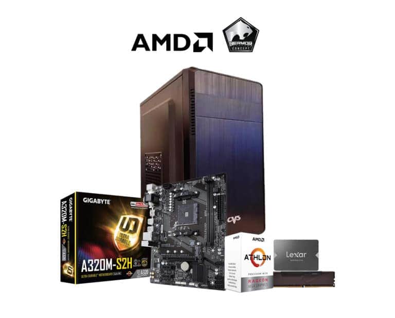 EARTHSHAKER AMD Athlon Entry Level Gaming Home Student and Office System Unit Build | Bermor ...