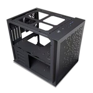 Tecware Quad TG mATX Mini Cube Chassis Black/White | Bermor Techzone