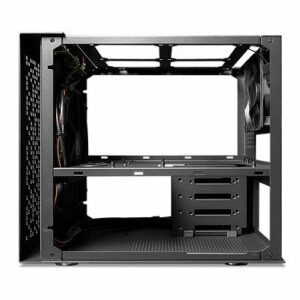 Tecware Quad TG mATX Mini Cube Chassis Black/White | Bermor Techzone