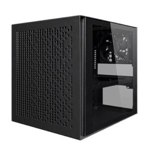 Tecware Quad TG mATX Mini Cube Chassis Black/White | Bermor Techzone