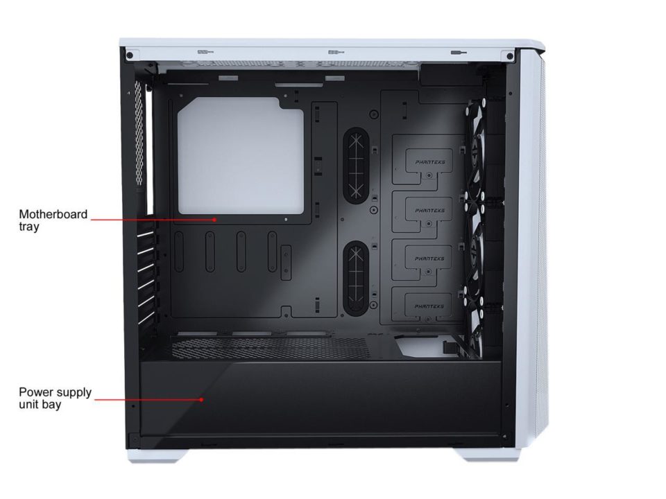 Phanteks Eclipse P400A 3xDRGB Fans Included Chassis Black | White | Bermor Techzone BTZ