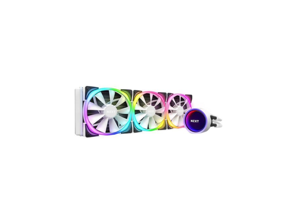 NZXT Kraken X73 RGB 360MM AIO RGB CPU Liquid Cooler RL-KRX73-RW w/ LGA 1700 Bracket White ...
