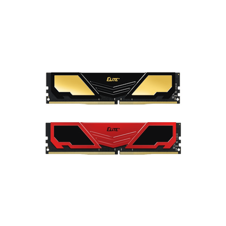 Team Group Elite Plus 8GB 1x8GB 3200 DDR4 RAM Desktop Memory Red/Gold ...
