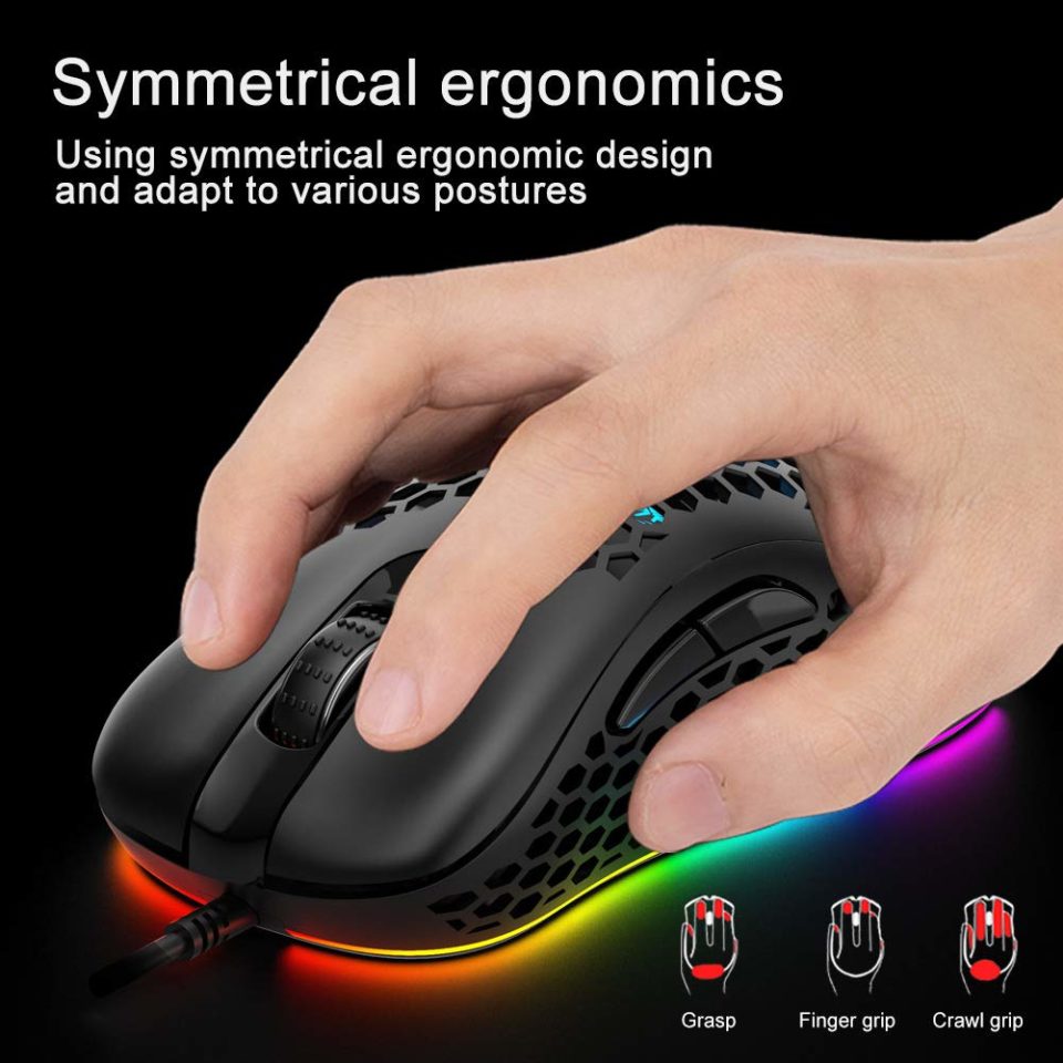 AULA F810 Lightweight RGB Gaming Mouse | Bermor Techzone