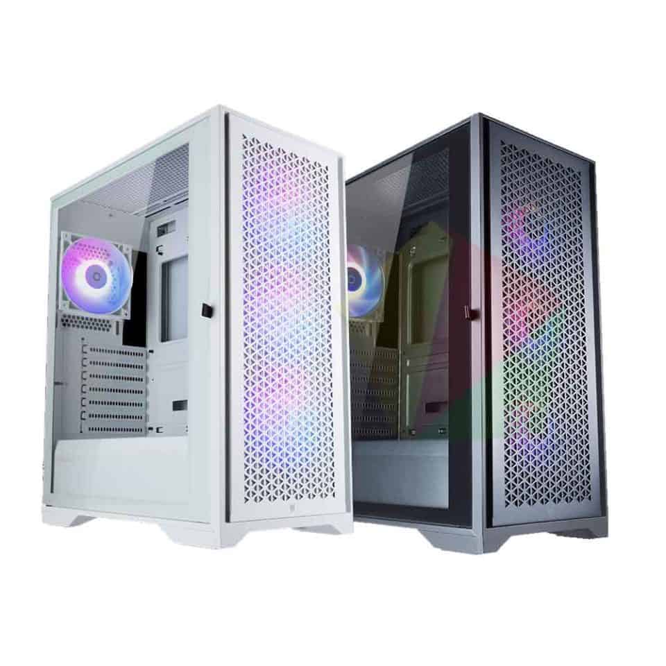 Tecware Neo High Airflow w/ 4x Omni aRGB Fans PC Case Black/White ...