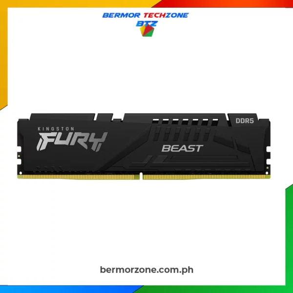 Kingston Fury Beast Black 8GB | 16GB | 32GB 5200Mhz DDR5 CL40 Computer Memory | Bermor Techzone BTZ