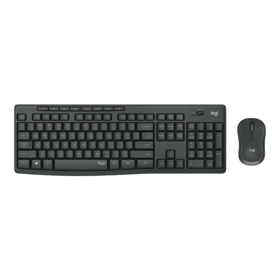 Logitech MK295 Silent Wireless Keyboard and Mouse Combo Graphite ...