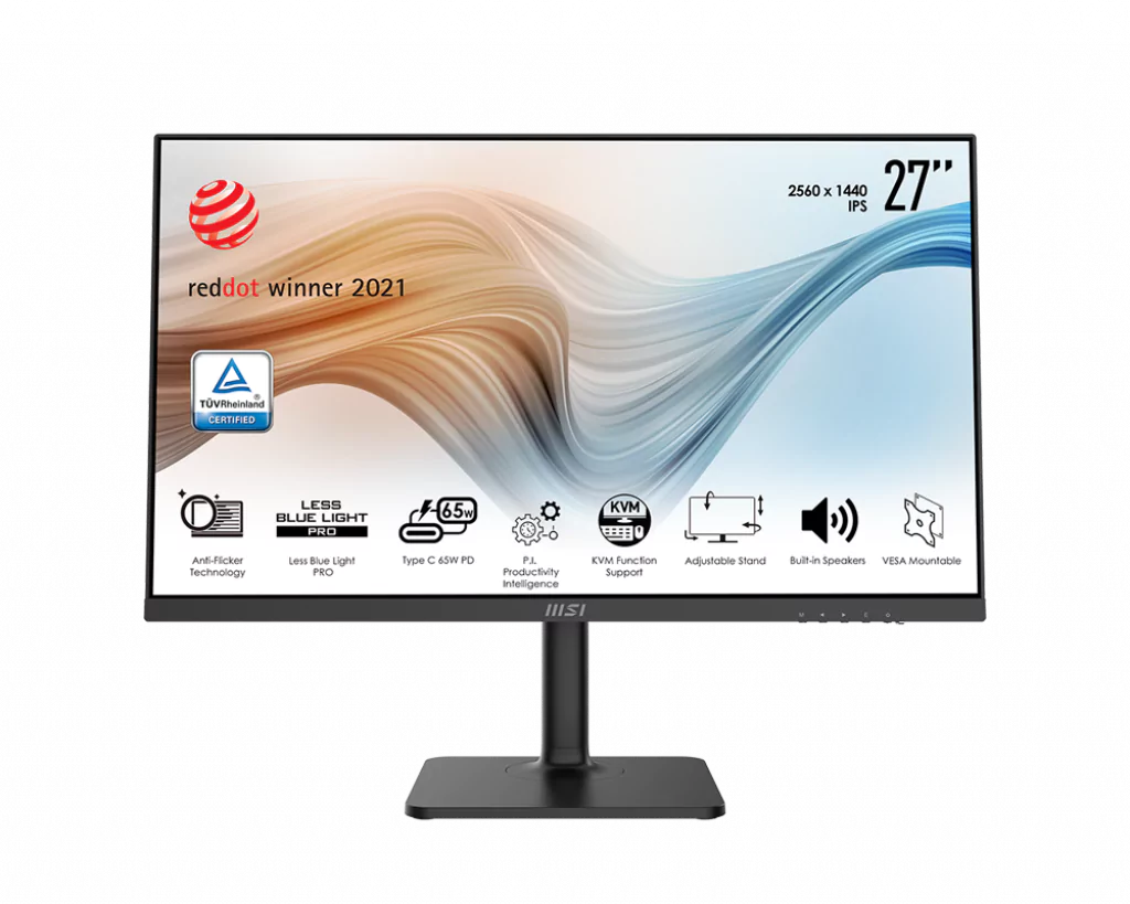 MSI Modern MD272QP 2K 2560x1440 IPS 1440P 75Hz Professional Monitor ...