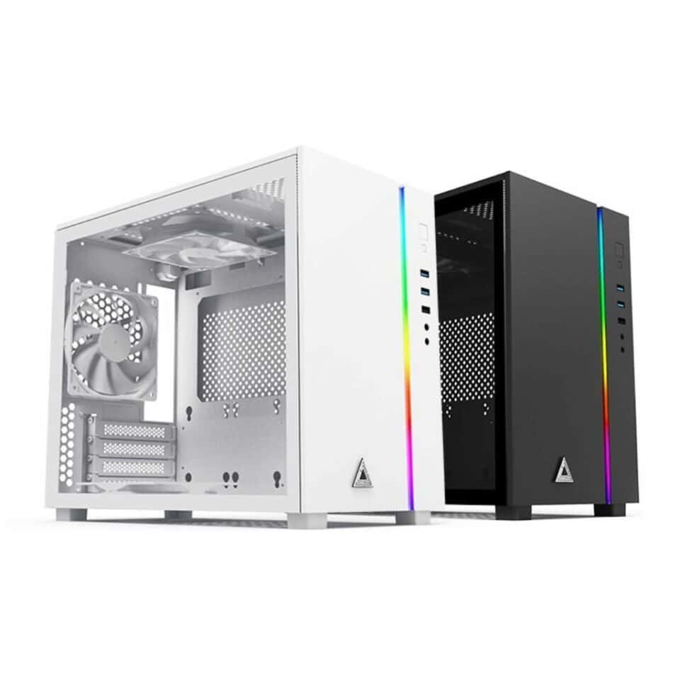 Montech Sky One Mini ATX Chassis Black | White PC Case | Bermor Techzone