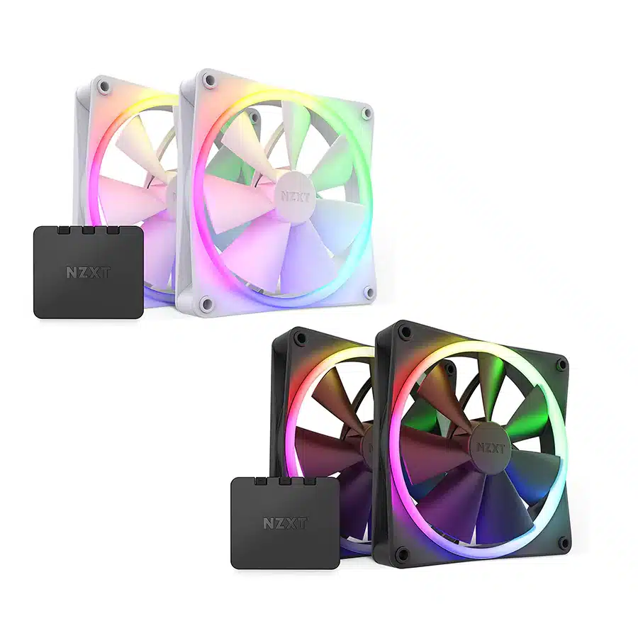 NZXT F140 RGB Fans Single | Twin Pack Advanced RGB Lighting ...