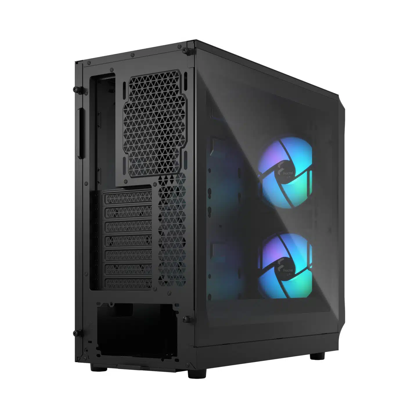 Fractal Design Focus 2 RGB ATX Clear Tinted Tempered Glass Midtower ...