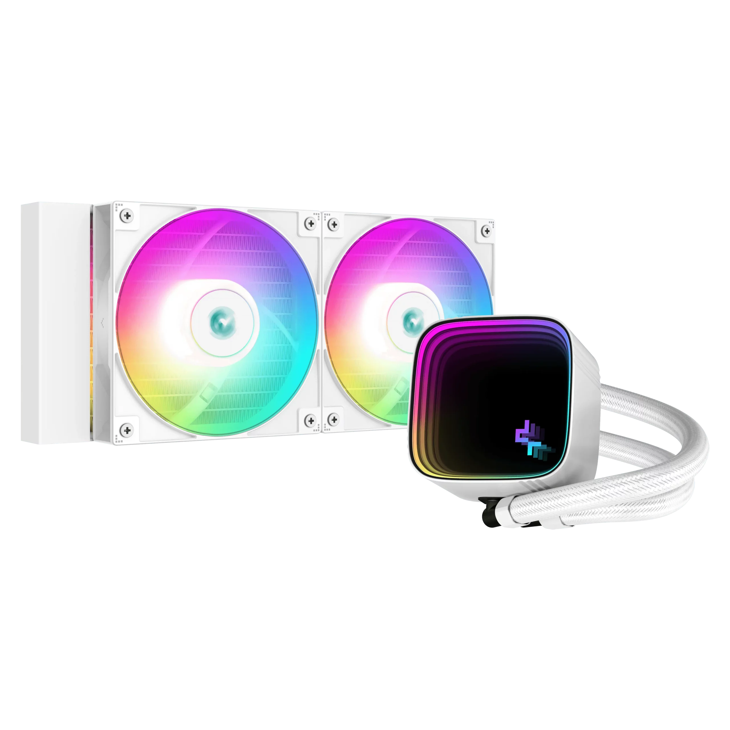 Deepcool LS520 SE White - 240mm AIO CPU Cooler, 2x120mm aRGB Fans ...