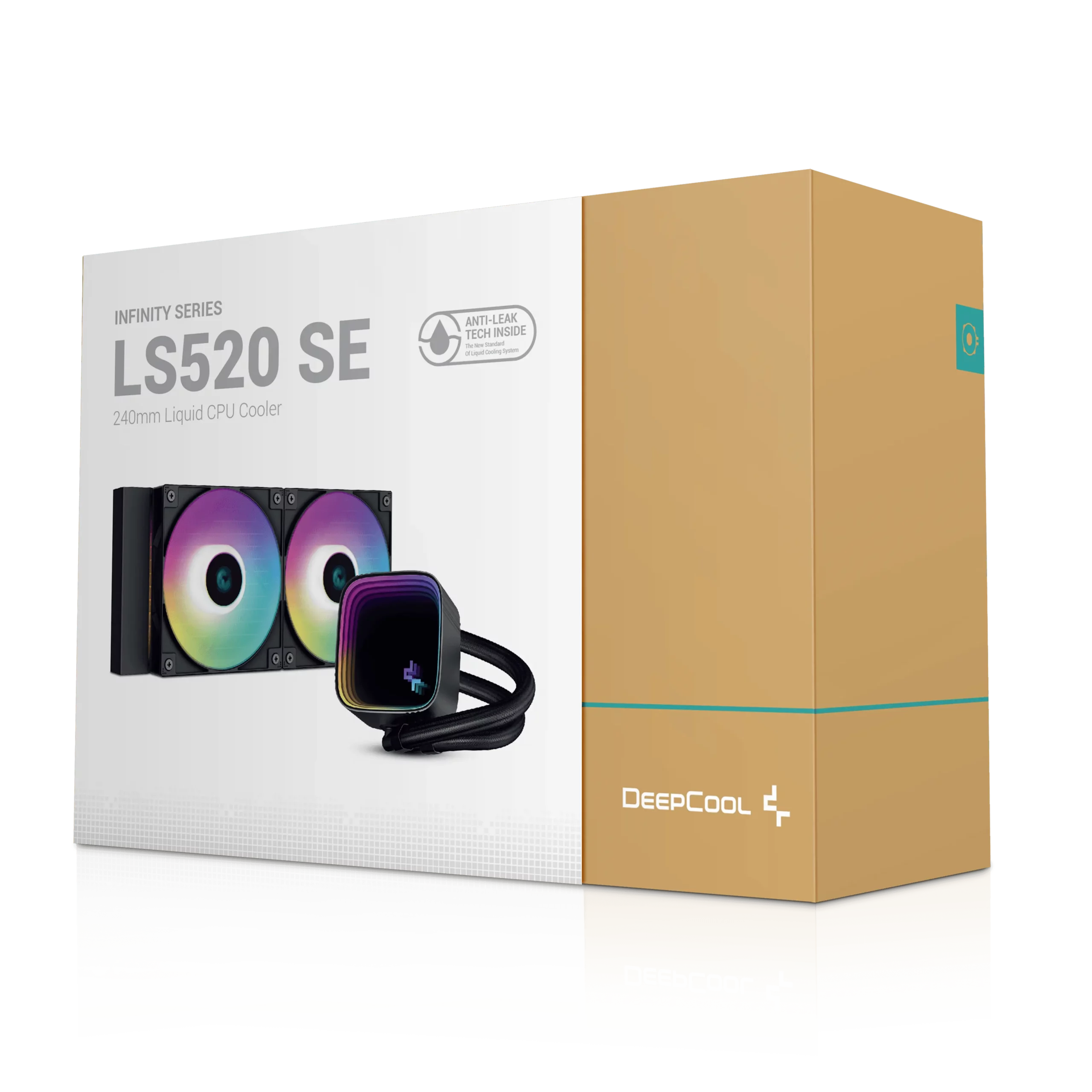 Deepcool LS520 SE - 240mm AIO CPU Cooler, 2x120mm aRGB Fans (FE120 ...