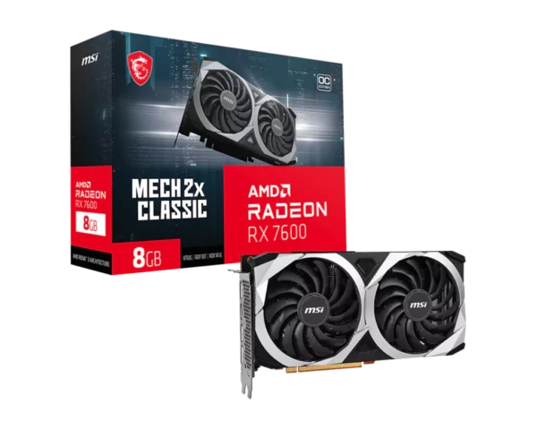 MSI Radeon RX 7600 MECH 2X CLASSIC 8GB OC GDDR6 Graphics Card | Bermor Techzone BTZ