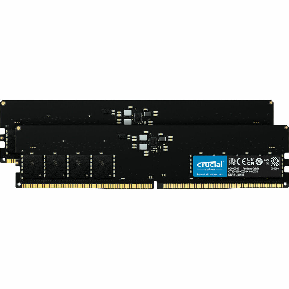 Crucial 8GB | 16GB | 32GB DDR5-4800 UDIMM Desktop Memory | Bermor Techzone