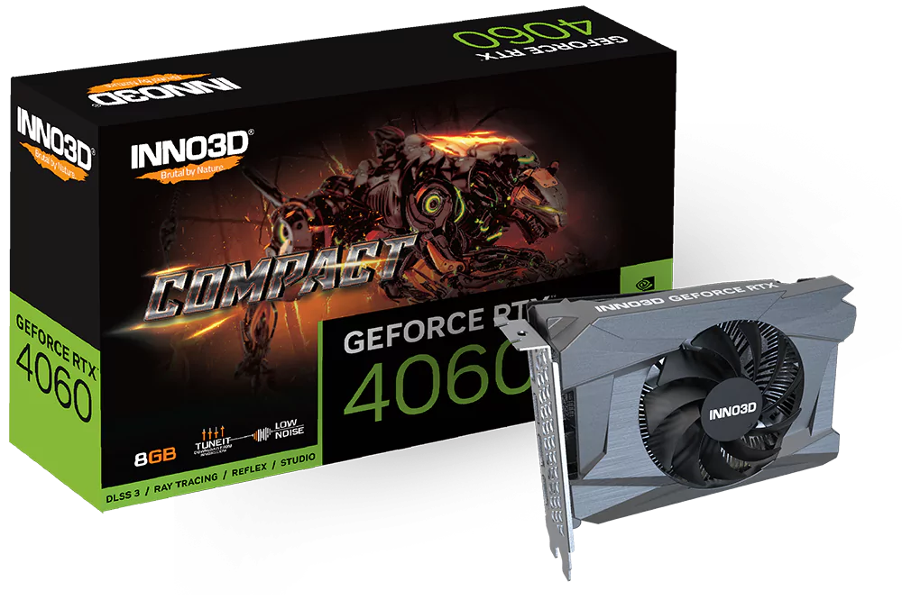 INNO3D GeForce RTX 4060 GDDR6 Compact Graphics Card | Bermor Techzone BTZ
