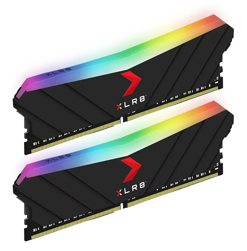 PNY XLR8 Gaming 2x8 16GB DDR4 3200MHz Desktop Memory Black | White ...
