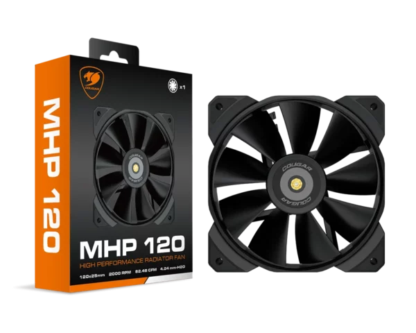 Cougar MHP 120 High Performance Radiator Fan 2000RPM HDB Bearing Single ...