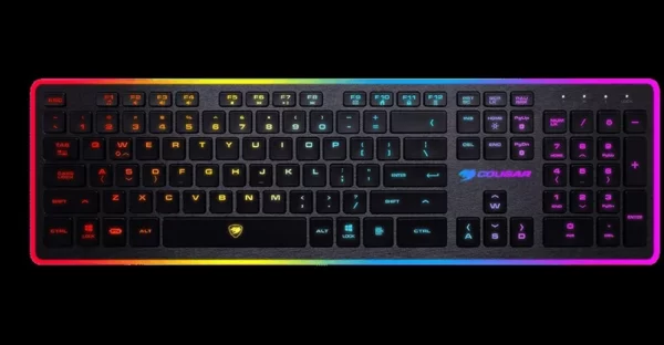 Cougar Vantar Scissor Switch Gaming Keyboard W/8 Backlight Effects USB ...