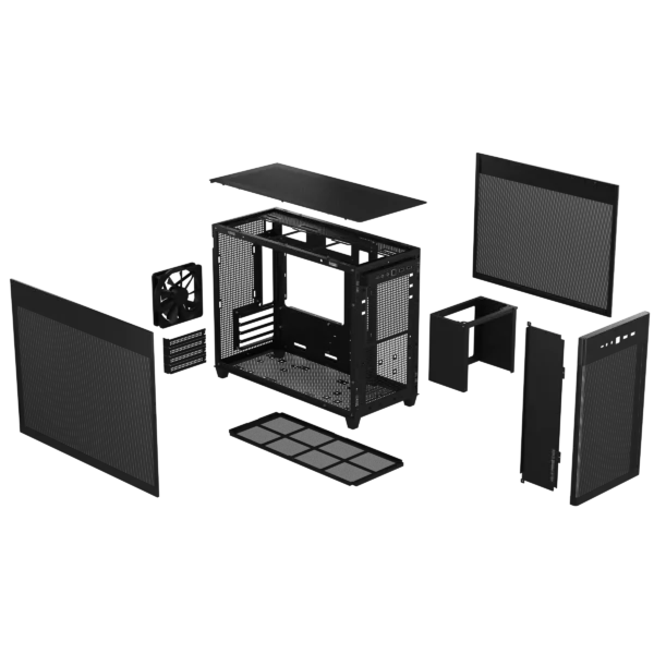 ASUS Prime AP201 Tempered Glass MicroATX Case - Black | White | Bermor ...