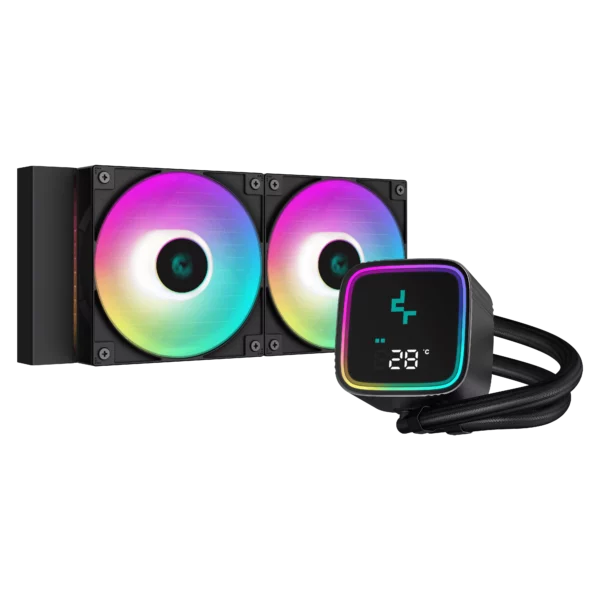 DeepCool LS520 SE DIGITAL 240mm AIO CPU Cooler - Black | White | Bermor ...