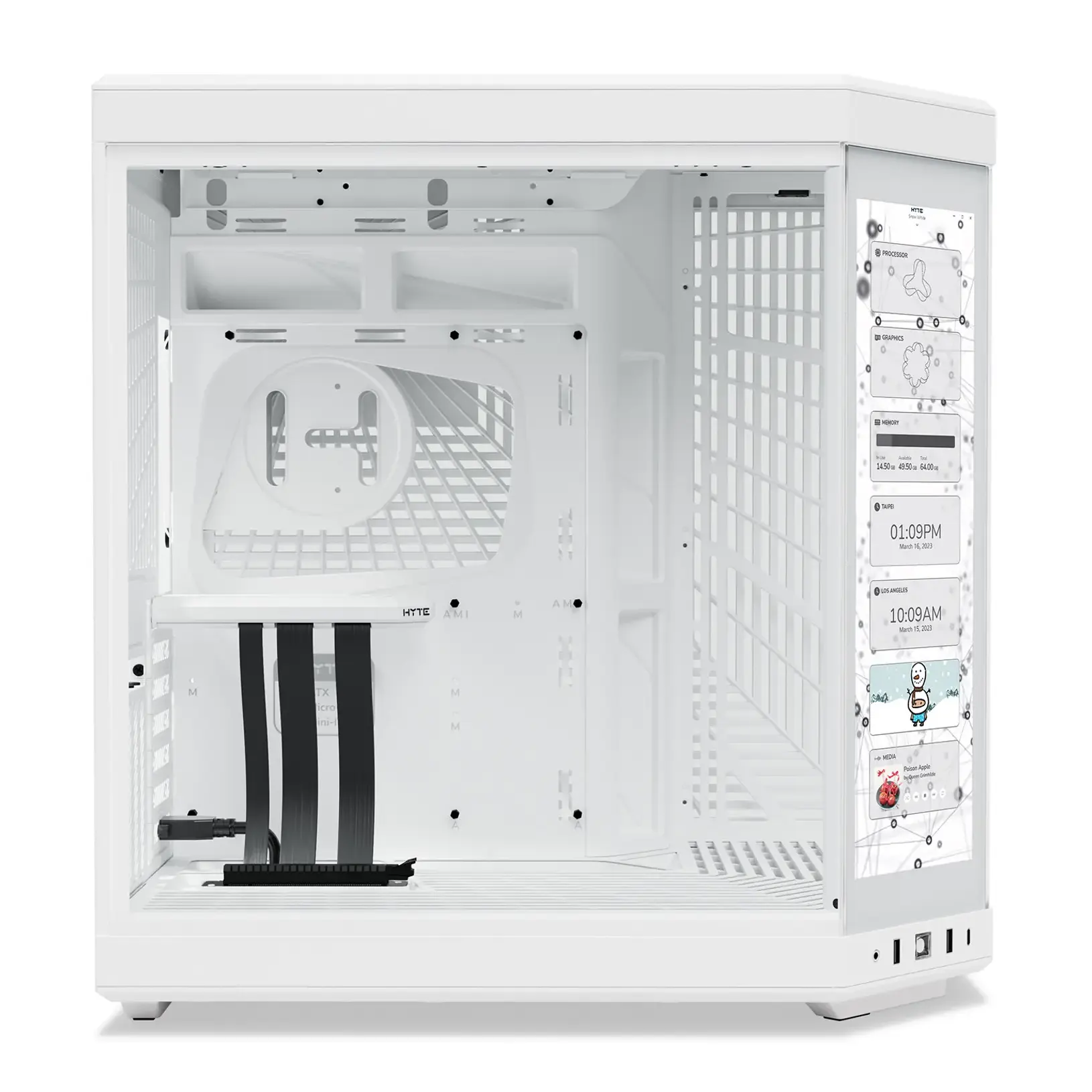HYTE Y70 Touch ATX Dual Chamber Mid-Tower ATX Computer Case Black | Red ...