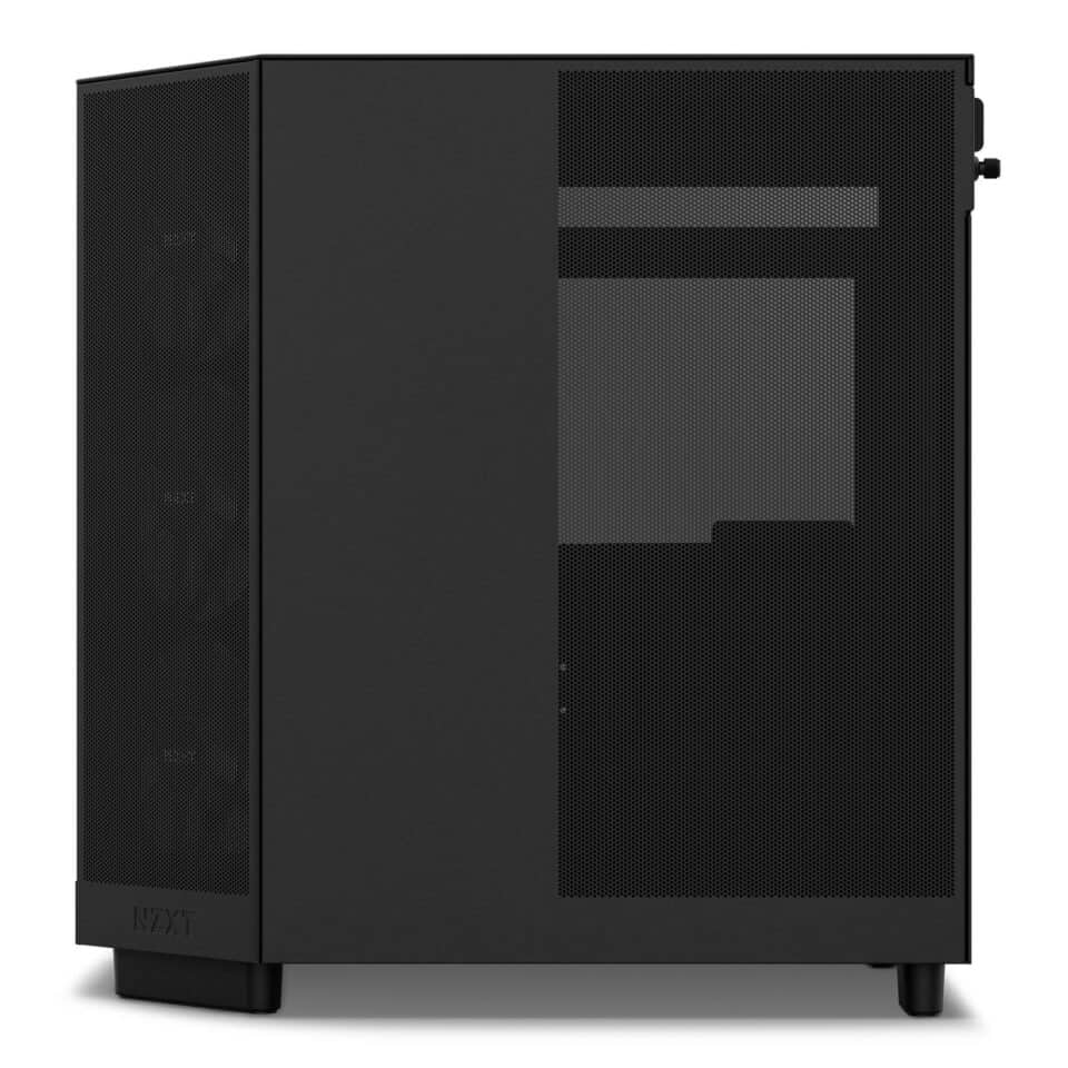 NZXT H6 Flow w/ 3 Fans Midtower Dual Chamber ATX Airflow Case Black ...