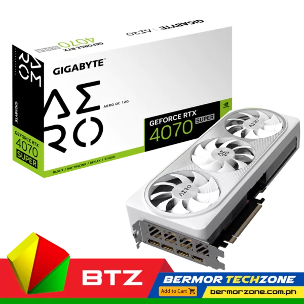 Gigabyte GeForce RTX 4070 SUPER AERO OC 12G Graphics Card | Bermor ...