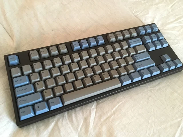 Leopold FC750R PD Grey Blue TKL 87 Keys | PBT Double Shot Keycap | USB ...