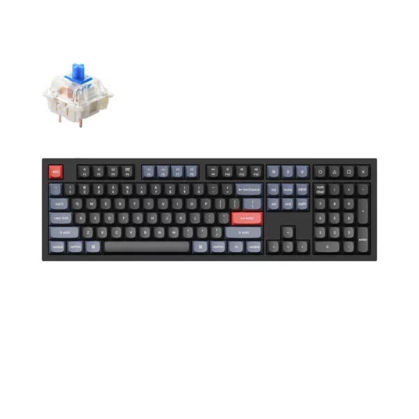 Keychron Q6 Full Assembled RGB Backlight LED Hot-Swap Aluminum Gateron Red | Blue | Brown Switch ...