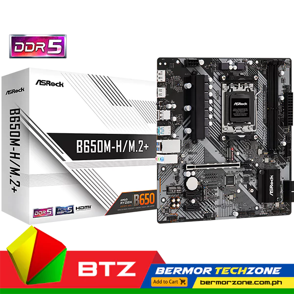 Asrock B650M-H/M.2+ Micro ATX AM5 Motherboard | Bermor Techzone