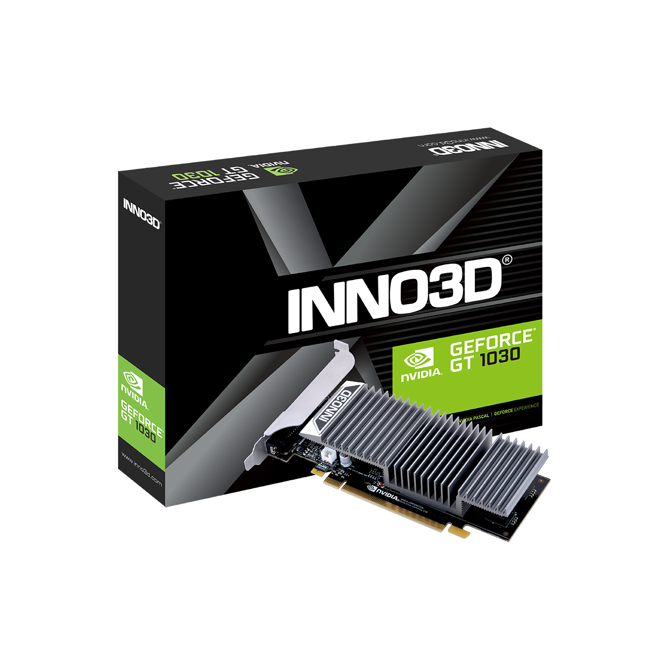 Inno3D GeForce GT 1030 Fanless 2GB DDR5 64BIT DVI-D HDMI 2.0 Graphics ...