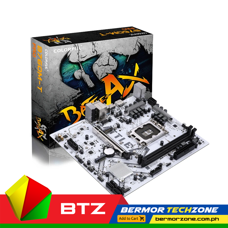 Colorful BATTLE-AX B760M-T PRO V20 DDR4 White Micro ATX Motherboard ...