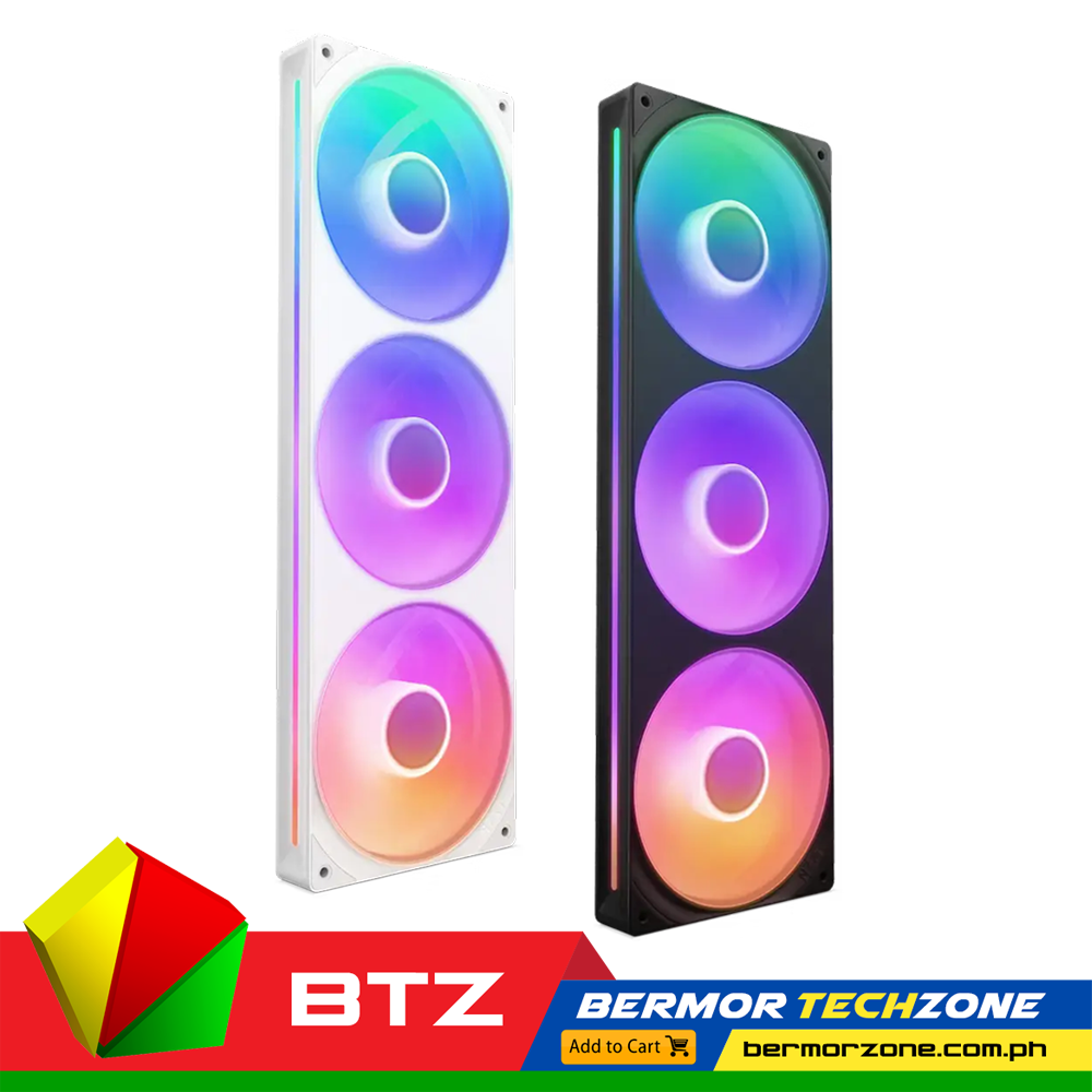 NZXT F360 RGB Core 360mm Single-Frame RGB Fan Unit Case Fans - Black ...