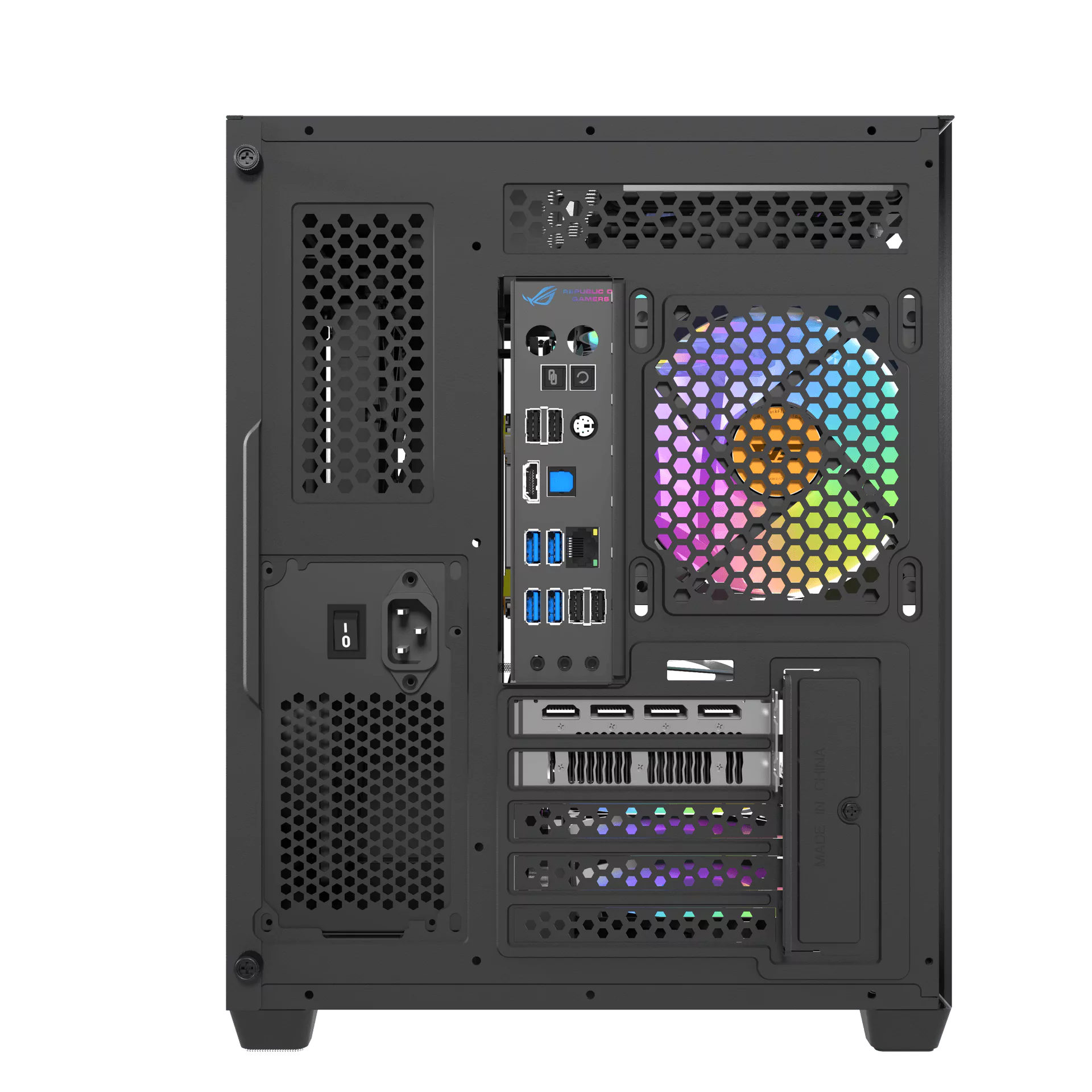 DarkFlash DPW90M M-ATX Tempered Curved Glass Computer Case - Black ...