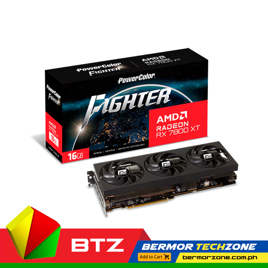 Powercolor Fighter AMD Radeon RX 7800 XT 16GB GDDR6Graphics Card ...