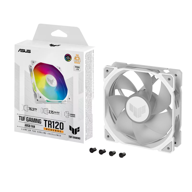 Asus TUF Gaming TR120 ARGB Reverse blade Fan Single | Triple Fan Kit ...