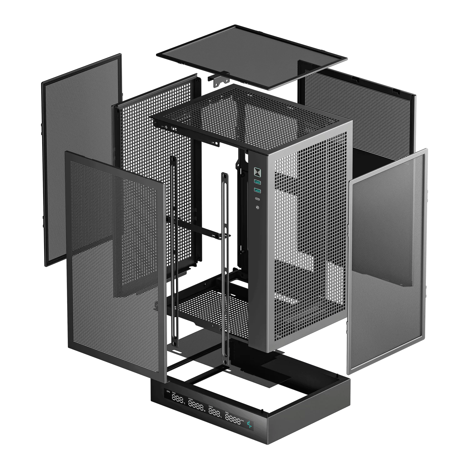 DEEPCOOL CH170 Digital Vertical Mini ITX Computer Case - Black | White ...