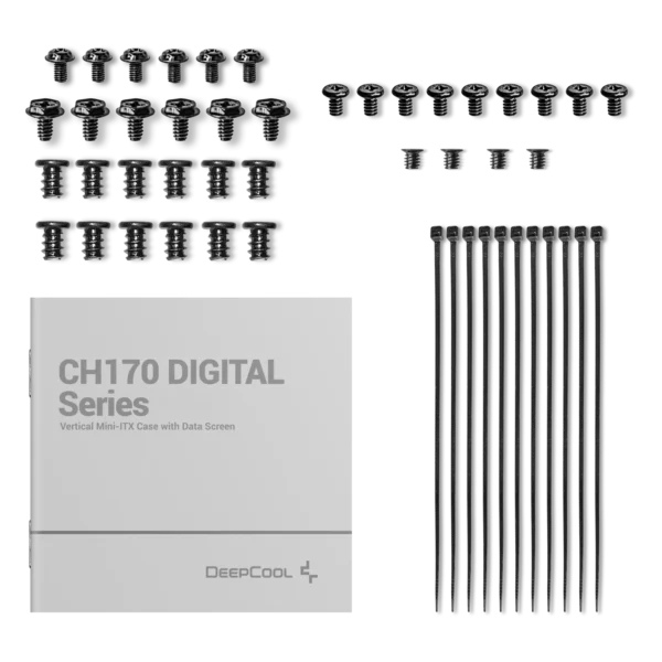 DEEPCOOL CH170 Digital Vertical Mini ITX Computer Case - Black | White ...