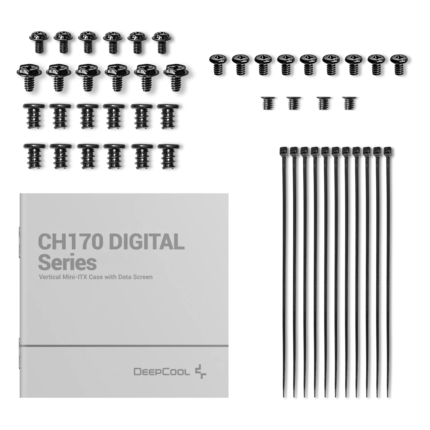DEEPCOOL CH170 Digital Vertical Mini ITX Computer Case - Black | White ...