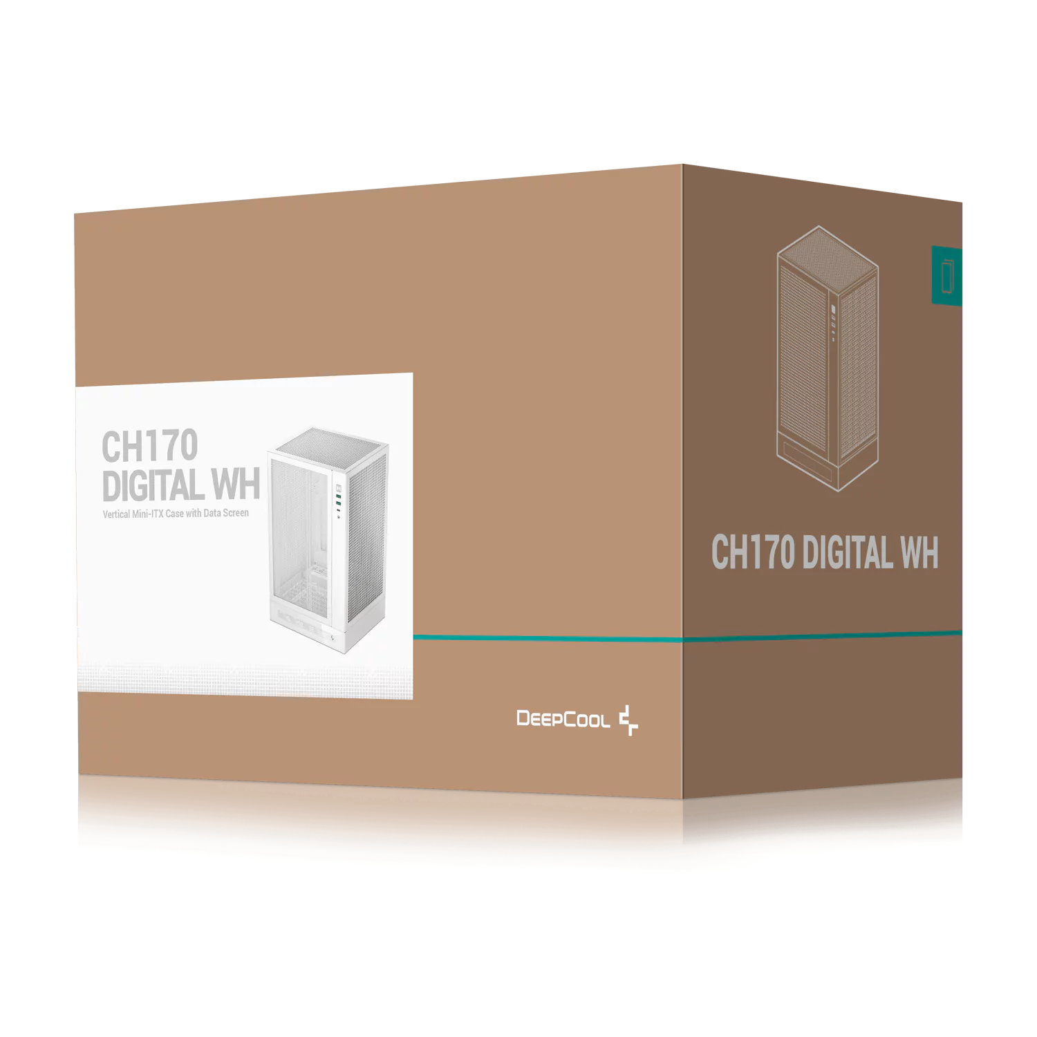 DEEPCOOL CH170 Digital Vertical Mini ITX Computer Case - Black | White ...