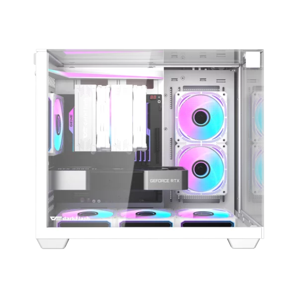 DarkFlash TH285M Luxury Micro ATX PC Case - Black | White | Bermor ...