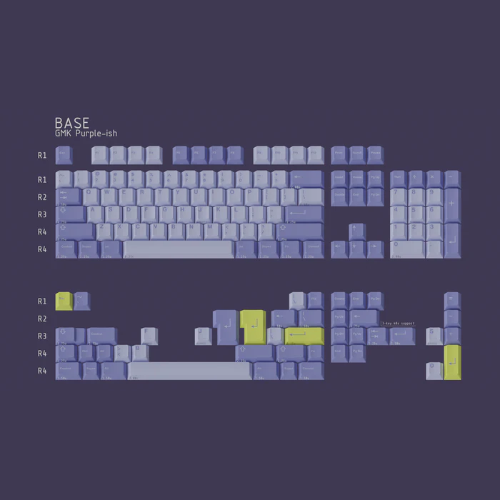 GMK Purple-ish Kit Keycaps | Bermor Techzone BTZ