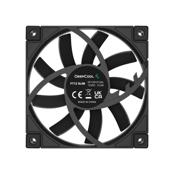 Deepcool FT12 SLIM 120mm Thin Profile PWM Case Fan R-FT12SLIM-BKWPN1-G ...