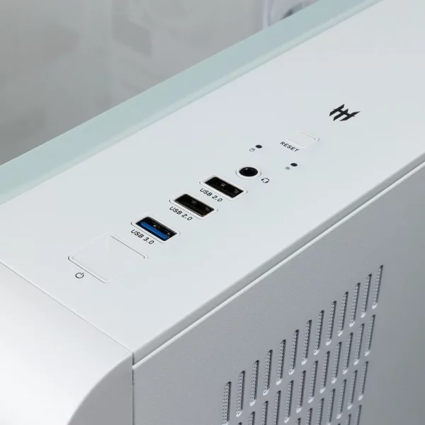 Tecware ARC Curved TG ATX Case with Temperature Display and 4 ARGB Fans ...