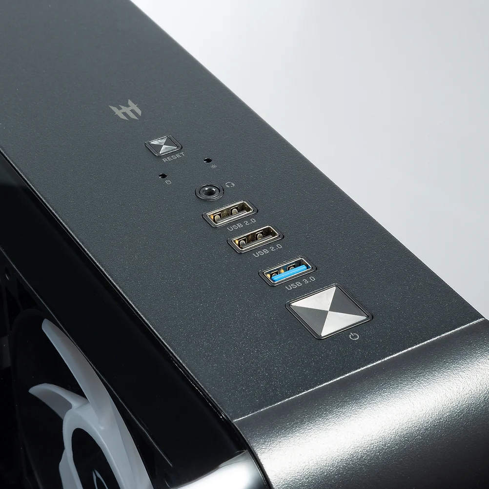 Tecware ARC Curved TG ATX Case with Temperature Display and 4 ARGB Fans ...