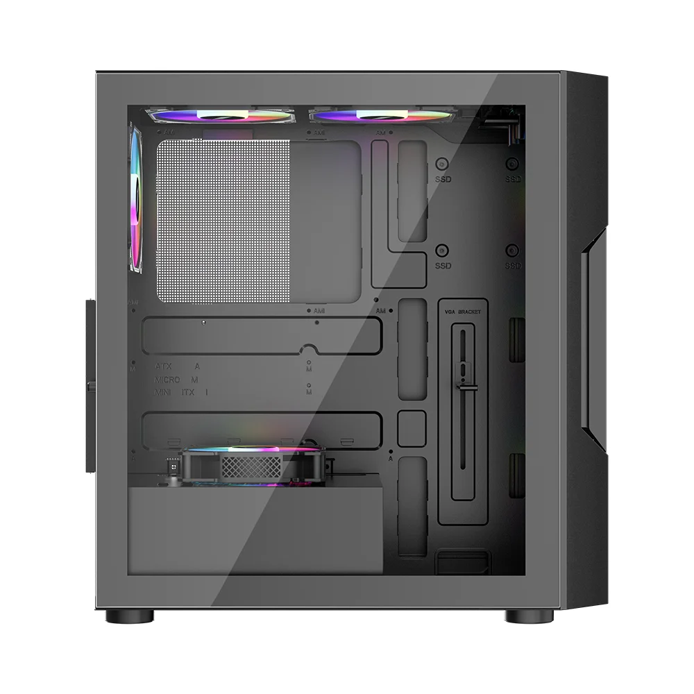 1stPlayer Trilobite T7 Mesh Mid-Tower ATX with Tempered Glass Gaming PC Case | Bermor Techzone