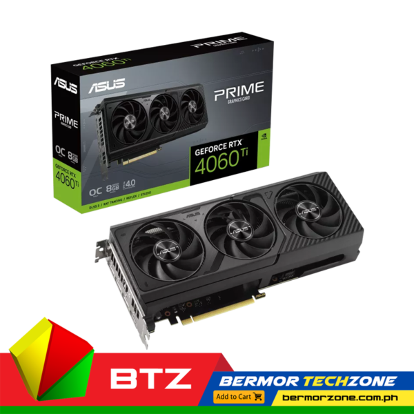Asus PRIME GeForce RTX 4060 TI 8GB GDDR6 OC Edition Graphics Card ...