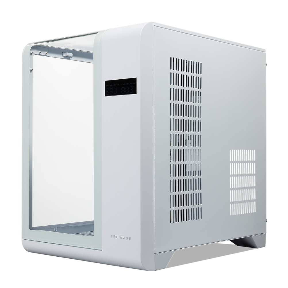 Tecware ARC M Curved TG MATX Case with Temperature Display and 3 ARGB ...