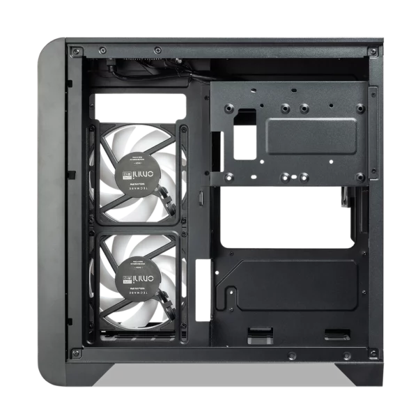 Tecware ARC M Curved TG MATX Case with Temperature Display and 3 ARGB ...